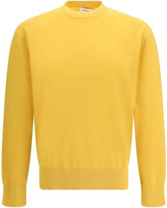 Laneus Homme, Sweatshirts et sweats &agrave; capuche, Jaune, Taille: M Cotton Crewneck SweaT-shirt