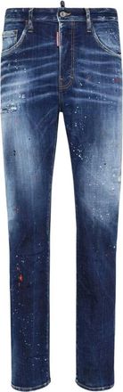 Dsquared2 Homme, Jeans, Bleu, Taille: XL 642 Jean Droit Délavé