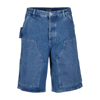 Dior Homme, Shorts, Bleu, Taille: M Shorts Carpenter en Denim Bleu