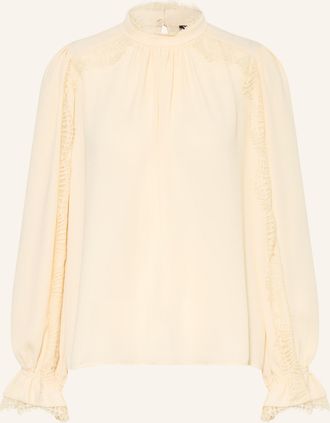 Marc Cain Blusenshirt Mit Spitze gelb