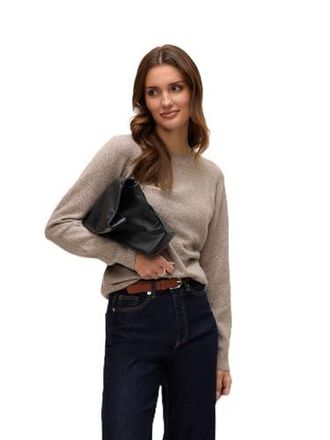 Vero Moda Vmdoffy Ls Blouse &agrave; col Rond GA Noos pour Femme, Jupe Moon., M