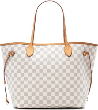 Louis Vuitton Shopper - Damier Azur Neverfull MM - Gr. unisize - in Weiß - für Damen