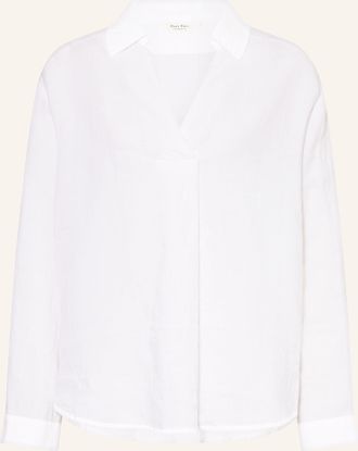 Part Two Blusenshirt Ayopw Aus Leinen weiss