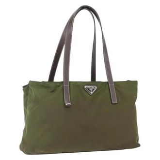 Prada Pre-owned Vintage Nylon Tote Bag - - Pre-owned - Damen - Gr&uuml;n - ONE SIZE