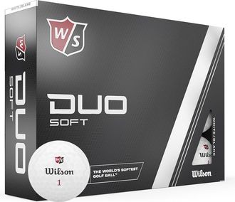Wilson Staff Golfb&auml;lle, Duo Soft Women, Zweiteiliger Golfball f&uuml;r Damen, 12 B&auml;lle, Wei&szlig;