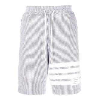 Thom Browne Gestreifte Bermuda-Shorts - - Shorts - Herren - Grau - S