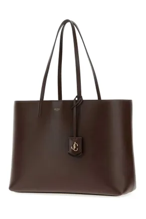 Jimmy Choo London Womens Nine2five Tote Brown Leather