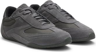 HUGO BOSS Runner-Sneaker Jaylen aus einem Wildleder-Mesh-Mix in