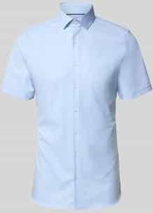 Olymp Level 5 Slim Fit Business-Hemd in kurz&auml;rmligem Design Modell Modern