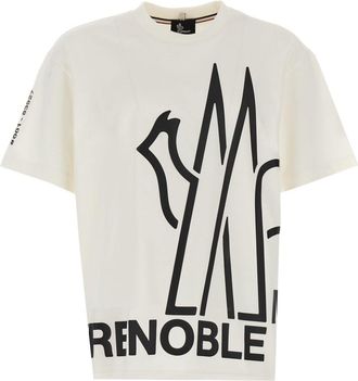Moncler t-shirt à logo imprimé - Blanc