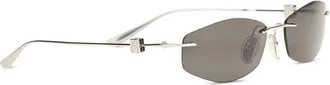Balenciaga Mens Silver Metal Sunglasses