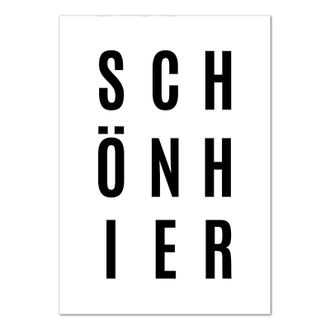 Bildershop-24 Kunstdruck Poster Bild Druck Motiv: Schönhier 21x29.7 cm