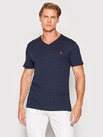 Polo Ralph Lauren T-Shirt 710671453091 Dunkelblau Custom Slim Fit
