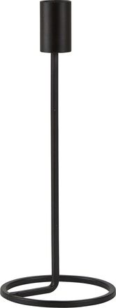 Villa Collection AMAT Kerzenhalter, Stabkerzenhalter, Kerzenst&auml;nder aus Eisen, f&uuml;r Stabkerzen, Durchm. 9,5 cm, H&ouml;he 23,5 cm, Schwarz