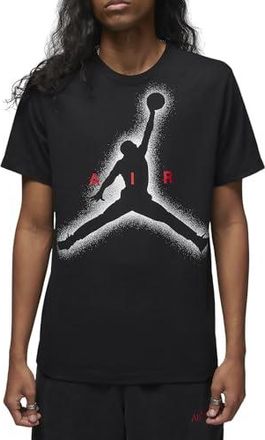 Nike Nike Air Jordan Large Graphic T-Shirt Mens Black DV8420-(Large) - Tee Shirt Homme Marque Vêtements Sportswear Manches Longues Running Football Maillot