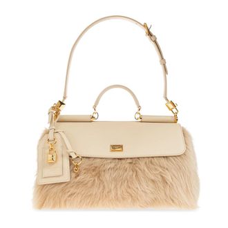 Dolce & Gabbana Femme, Sacs, Beige, Taille: ONE Size My Sicily Medium