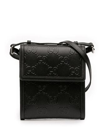 Gucci sac &agrave; bandouli&egrave;re &agrave; rabat (2016-2025) - Noir