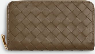 Bottega Veneta Portefeuille &Agrave; Fermeture Zipp&eacute;e Intrecciato - Bottega Veneta