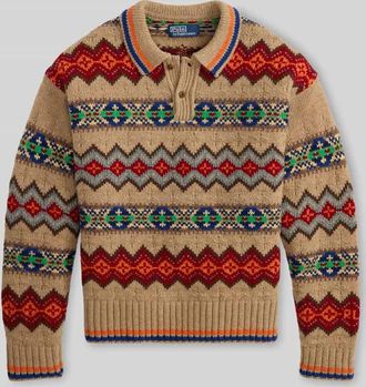 Polo Ralph Lauren Pullover aus reiner Wolle mit Polokragen