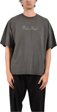 Msgm Msgm, Homme, Tops, Gris, Taille: S T-shirt &agrave; strass