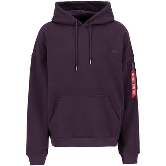 Alpha Industries Alpha Essentials RL Hoodie - Plum