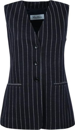 Max Mara Gilet Riccio - - Jackets - Damen - Blau - M