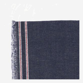 Faliero Sarti Mens Cashmere And Silk Blend Denim Scarf Navy Scarfs