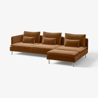 IKEA S&Ouml;DERHAMN 4er-Sofa mit R&eacute;camiere