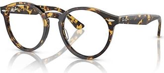 Ray-Ban Larry Optics Havana Gelb Fassung Klar Glas Polarisiert 49-21