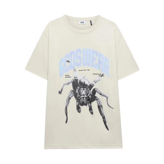 GCDS Spider Graphic Kurzarm T-Shirt - - Tops - Herren - Beige - M