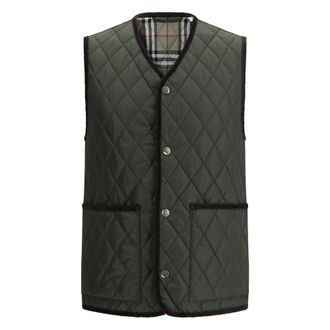 Burberry Homme, Vestes, Vert, Taille: M Gilets Shale