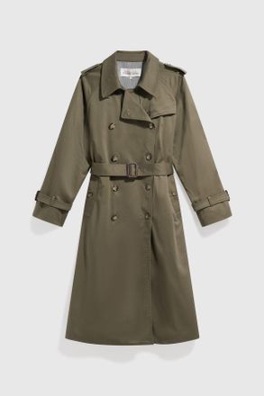 Gerard Darel Trench long kaki - SERGE - Vert Kaki