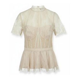 SIMKHAI Damen, Blusen & Hemden, Beige, SGr&ouml;&szlig;e