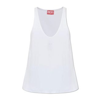 Diesel Femme, Tops, Blanc, Taille: 38 FR Haut côtelé T-Ipsya-Lkds
