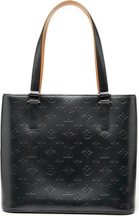 Louis Vuitton Shopper - Monogram Mat Stockton - Gr. unisize - in Blau - f&uuml;r Damen
