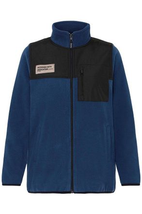 Oxmo Fleecejacke OXNete Kuschelige Fleecejacke mit praktischen Taschen und Stehkragen