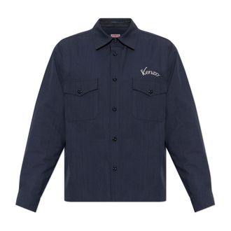 Kenzo Chemise &agrave; poches - Homme - Chemises - Bleu - Taille: XL