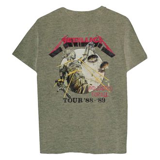 Metallica Herren Limited Edition Justice for All T-Shirt, Milit&auml;rgr&uuml;n (Heather Military Green), XL