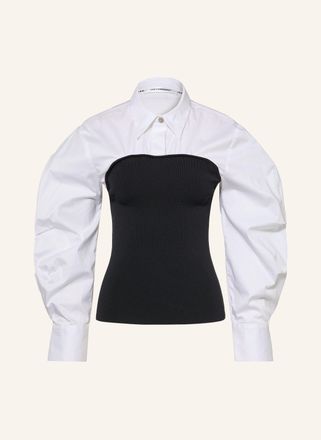 Co'Couture Cocouture Bluse Merciacc Im Materialmix schwarz
