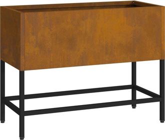 vidaXL Bac de jardin surélevé Rouillé 60 x 26 x 45 cm vidaXL