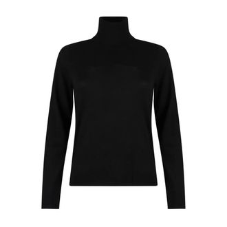 Max Mara Femme, Pulls, Noir, Taille: 42 FR Pull Col Roul&eacute; en Cachemire avec Fermeture Zipp&eacute;e