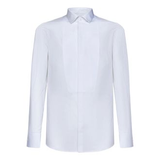 Dsquared2 Homme, Chemises, Blanc, Taille: S Chemise Slim-Fit Blanche en Coton Stretch