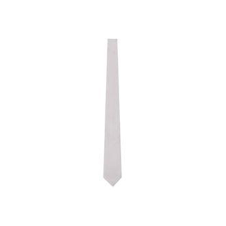 Emporio Armani Cravate en soie pure avec micro-motif jacquard - Homme - Accessoires - Gris - Taille: ONE Size