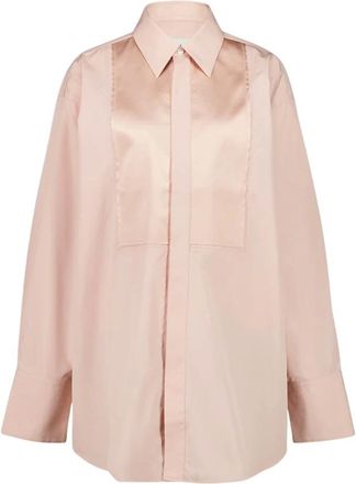 Ami Femme, Blouses et Chemises, Rose, Taille: 40 FR Chemise Oversize &agrave; Bavette