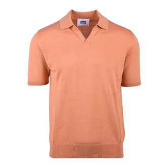 Alpha Studio Homme, Tops, Orange, Taille: 3XL Polo en maille