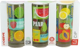 Cerve Pop Wassergl&auml;ser, 36,5 cl, 3 St&uuml;ck