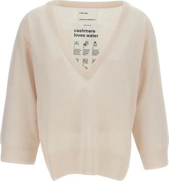 Extreme Cashmere Pull Col Rond - Blanc