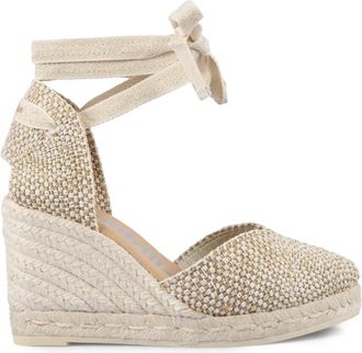 Espadrilles Femme, Chaussures, Beige, Taille: 40 EU Cof Hilo Espadrilles &agrave; lacets et chevilles tiss&eacute;es