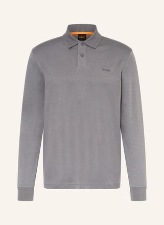 HUGO BOSS Jersey-Poloshirt Pe grau