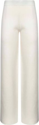 Max Mara Wei&szlig;e lockere Hose mit elastischem Bund - - Trousers - Damen - Wei&szlig; - M